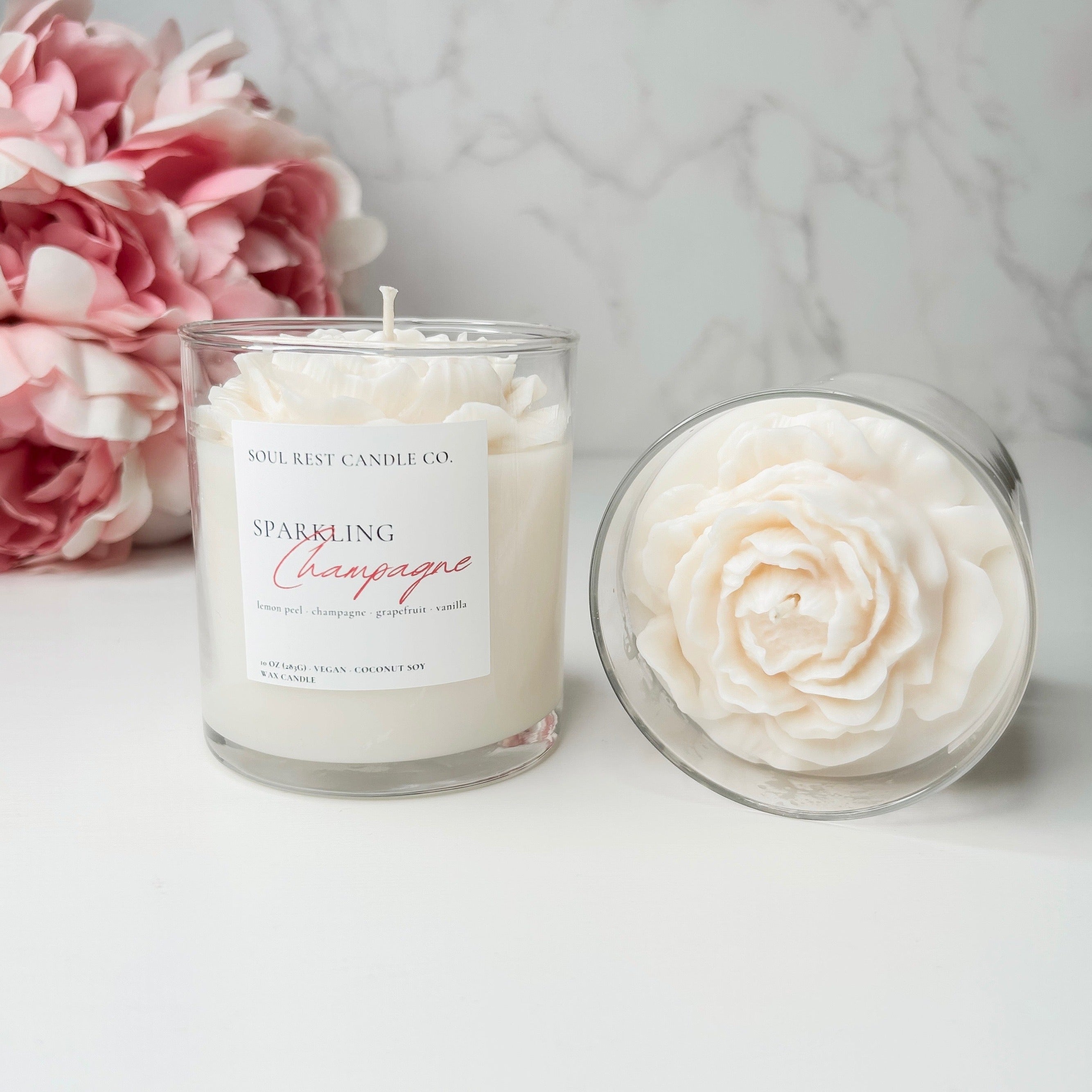 sparkling champagne 10oz candle – Soul Rest Candle Co.
